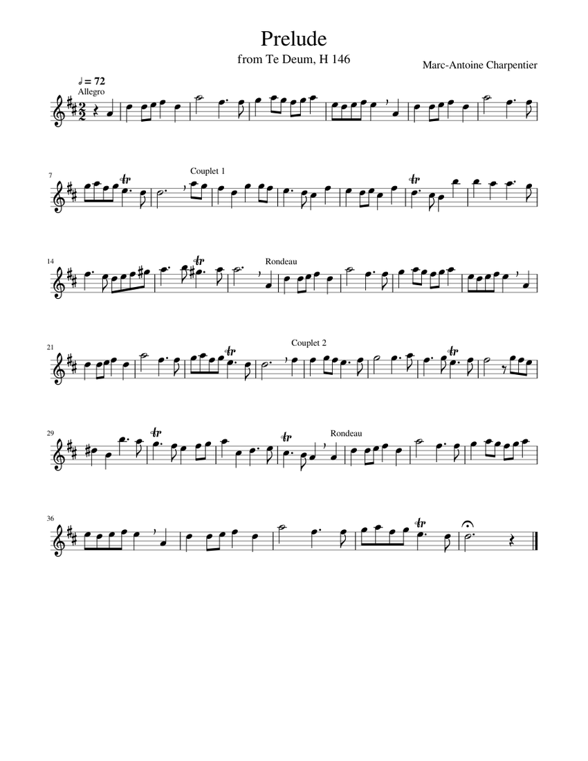 Prelude Sheet music for Piano (Solo) Easy | Musescore.com
