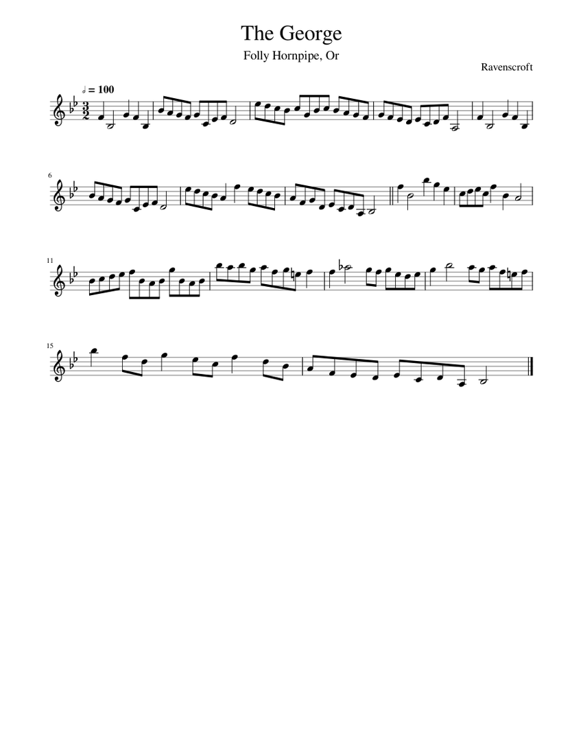 Ravenscroft - The George Sheet music for Piano (Solo) | Musescore.com