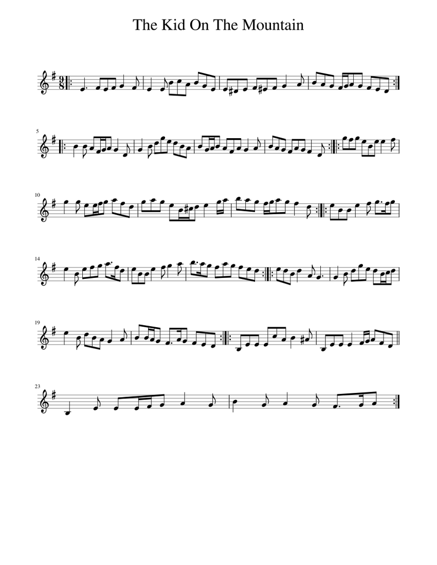 The Kid On The Mountain - piano tutorial