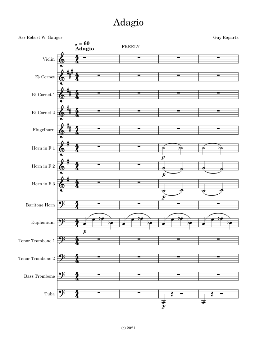 Adagio - piano tutorial