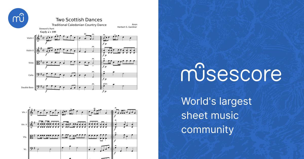 Two Scottish Dances - Herbert S Gardner Sheet music for Viola, Cello ...