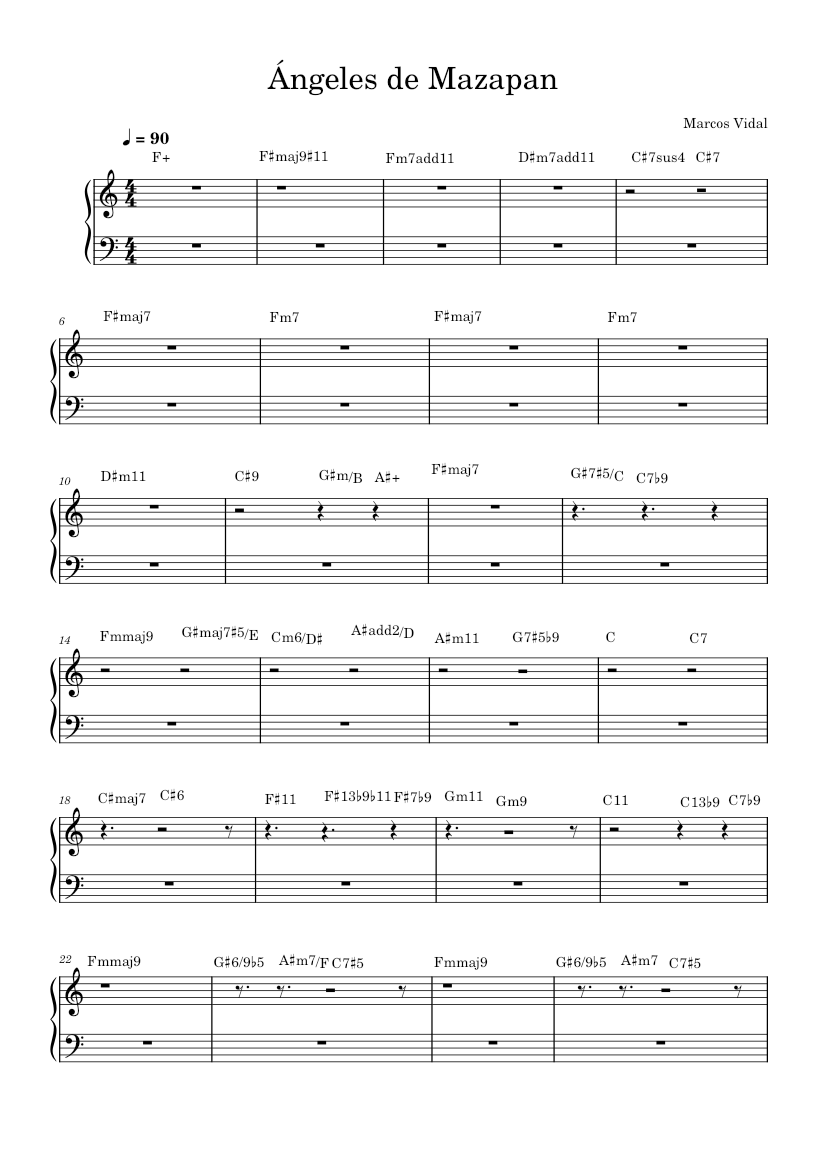 Ángeles de Mazapan – Marcos Vidal Angeles de Mazapan Sheet music for ...