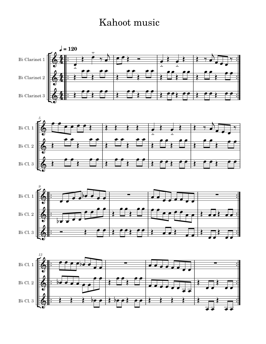 Kahoot lobby theme – Misc Computer Games Kahoot music Sheet music for ...