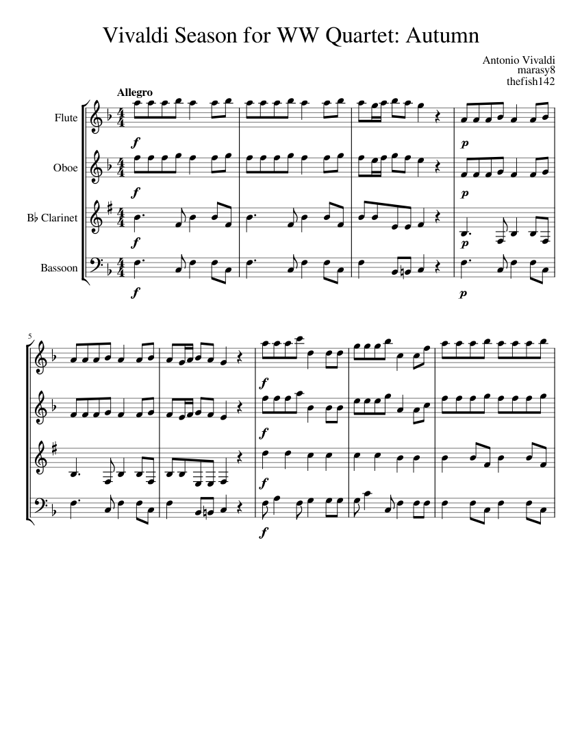 The four seasons - autumn – Antonio Vivaldi Vivaldi Season for WW ...