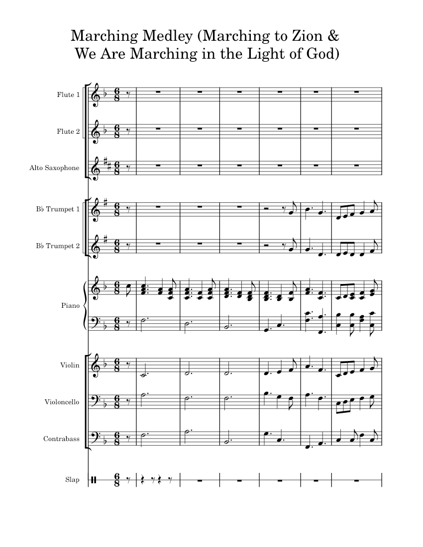 Marching Medley: Marching to Zion & We Are Marching in the Light of God ...