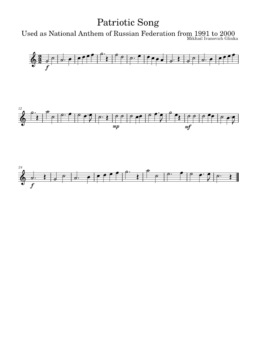 Patriotic Song Sheet music for Piano (Solo) Easy | Musescore.com