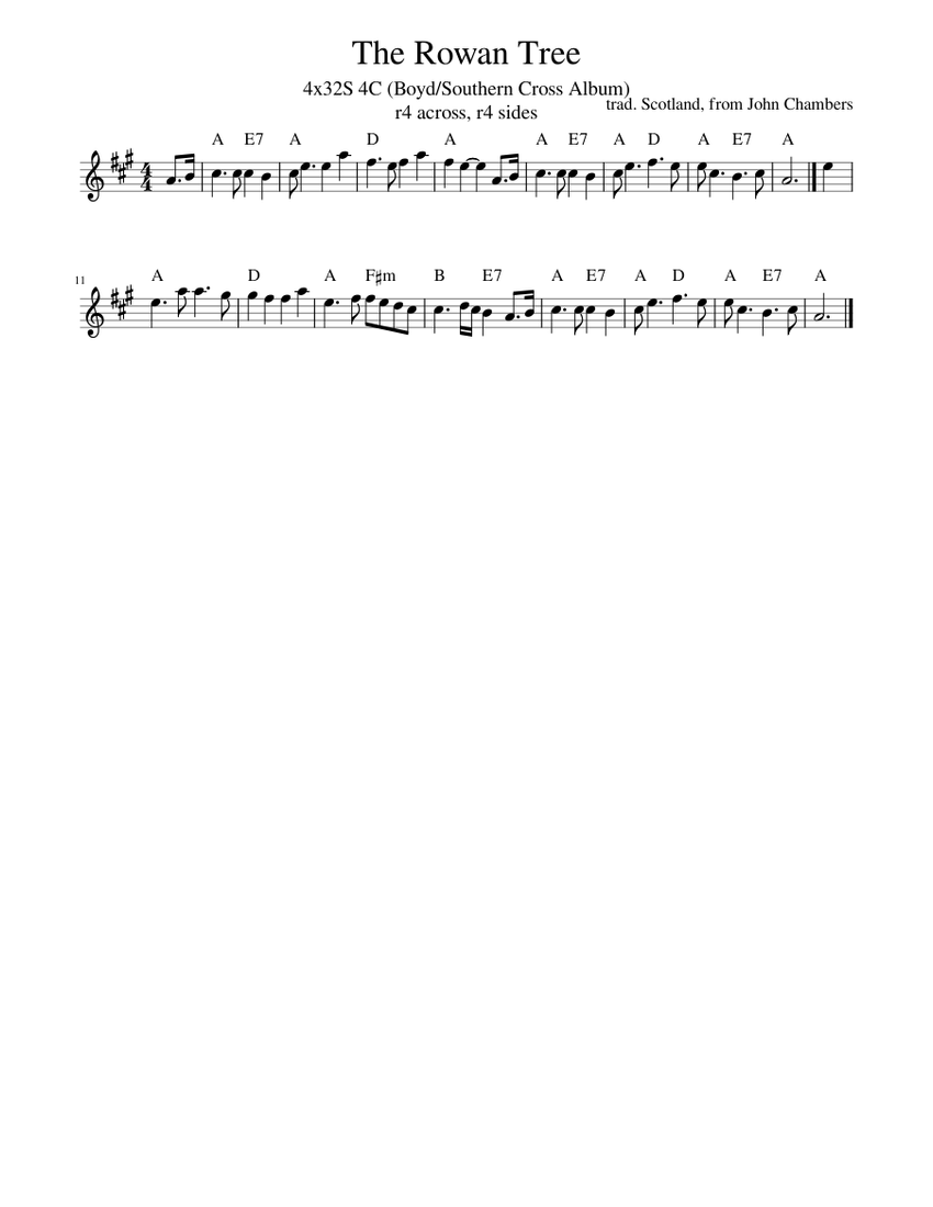 Traditional music - The Rowan Tree Sheet music for Piano (Solo) Easy ...
