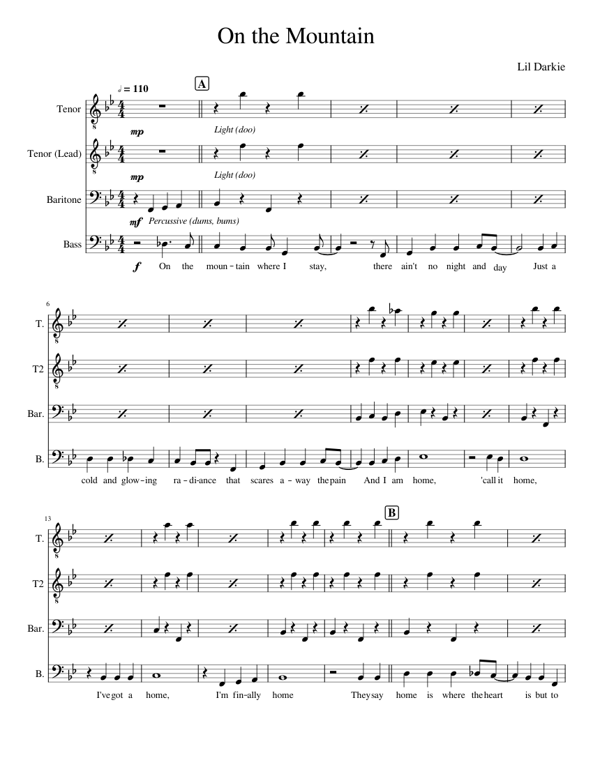 On the Mountain - piano tutorial