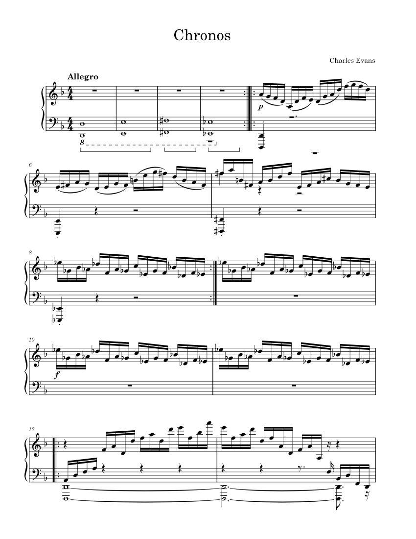 Etudes, Op. 9, No. 2 In D Minor, Chronos Sheet music for Piano (Solo ...