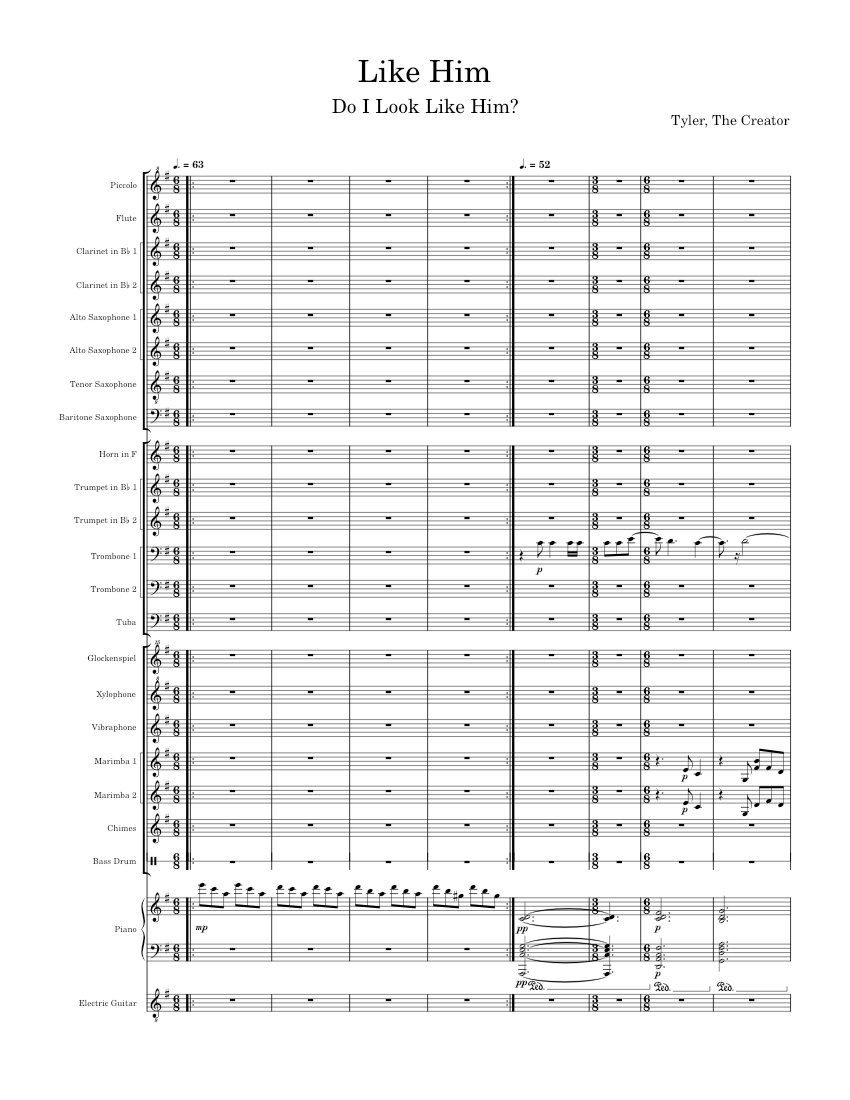 like him Sheet Music for Piano, Trombone, Tuba, Flute & more ...