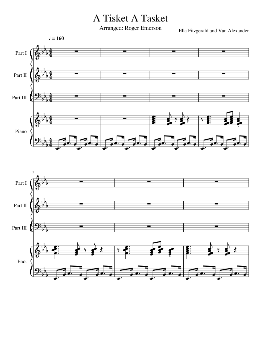 A Tisket A Tasket 2 Sheet music for Piano (Solo) | Musescore.com