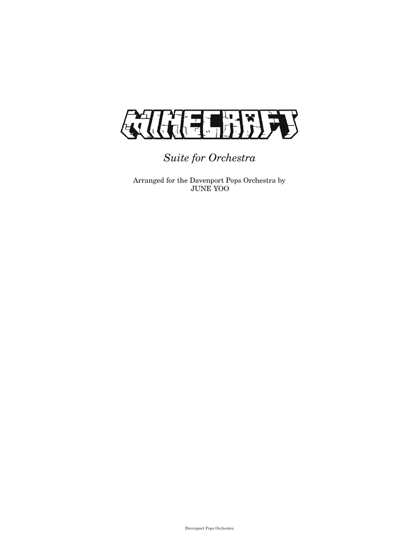 Minecraft Orchestral Suite - Davenport Pops Orchestra Sheet music for ...