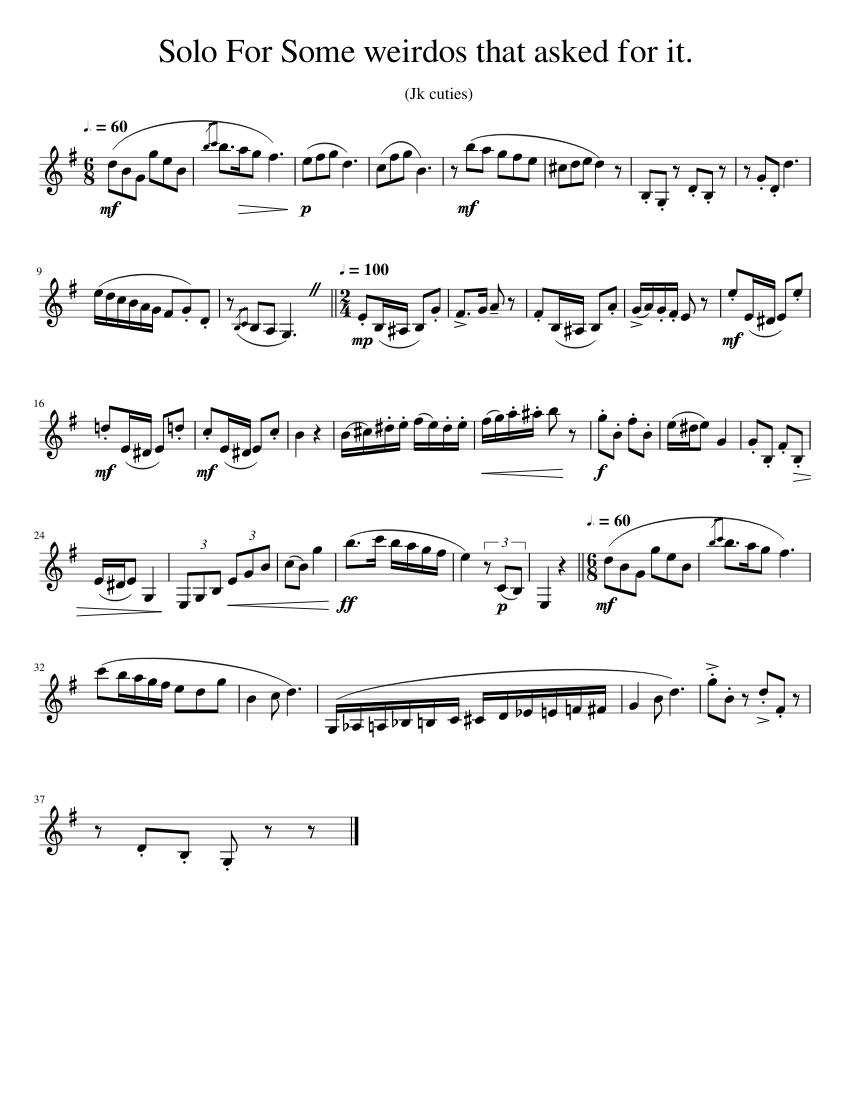 Solo Sheet music for Clarinet in b-flat (Solo) | Musescore.com