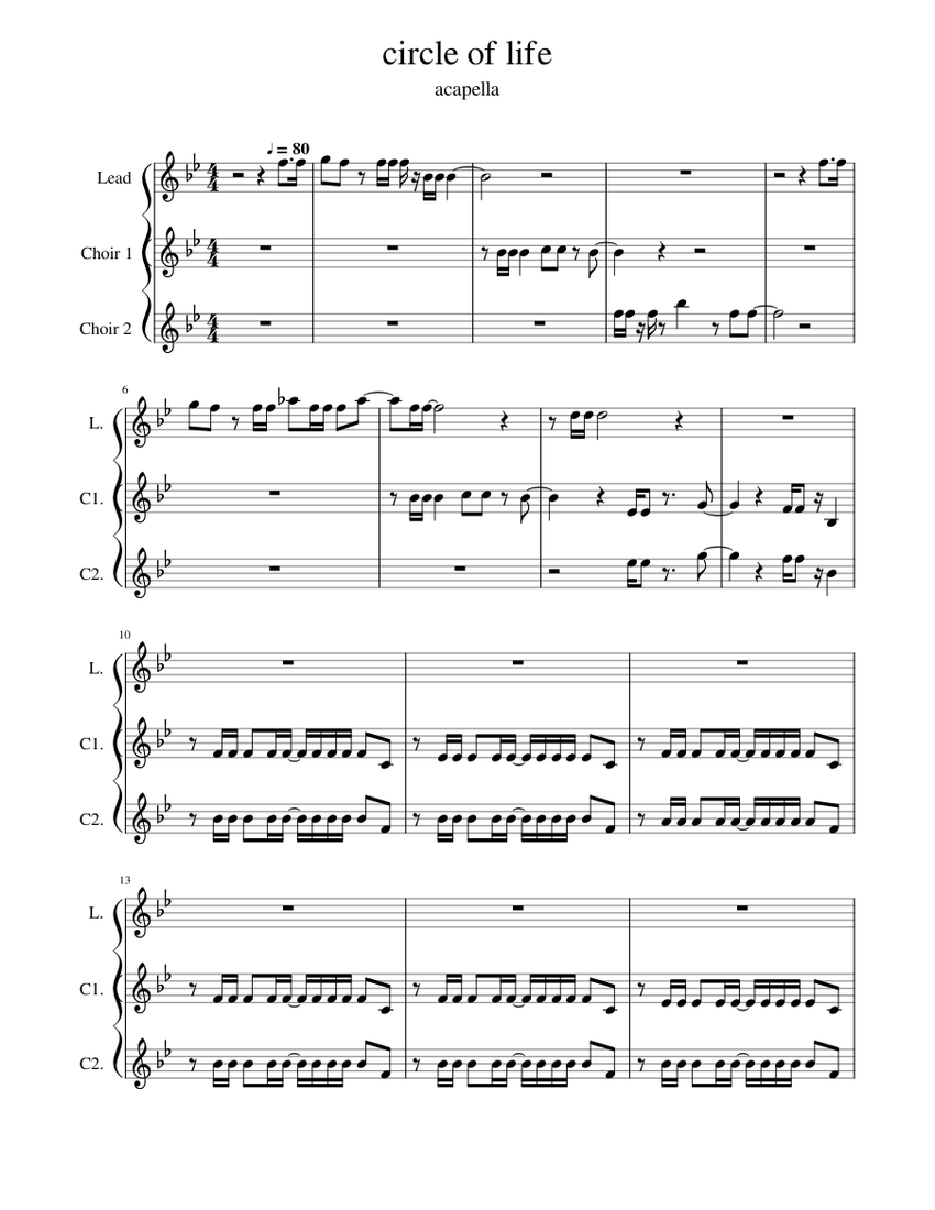 circle_of_life - piano tutorial