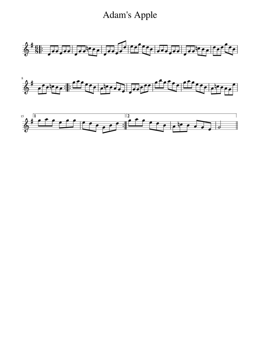 Adam's Apple Sheet music for Piano (Solo) | Musescore.com
