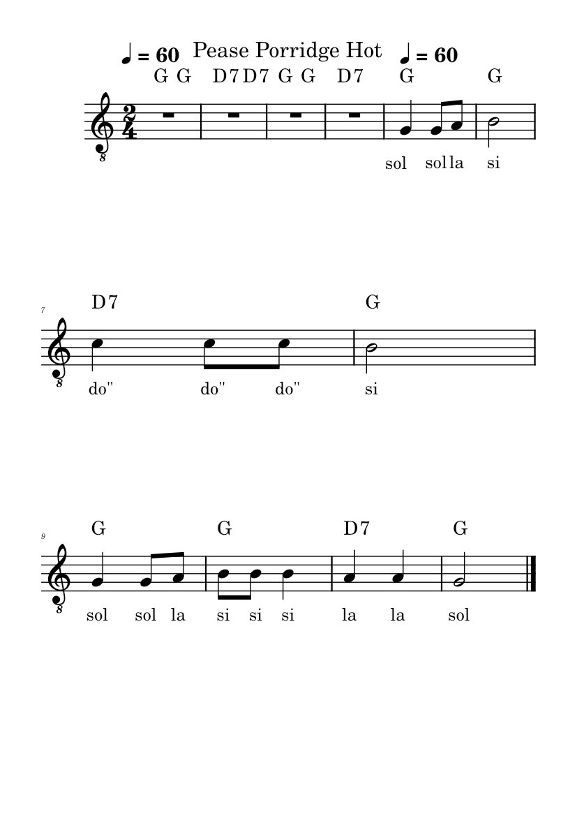 Pease porridge hot – Anonymous Pease Porridge Hot Sheet Music for ...