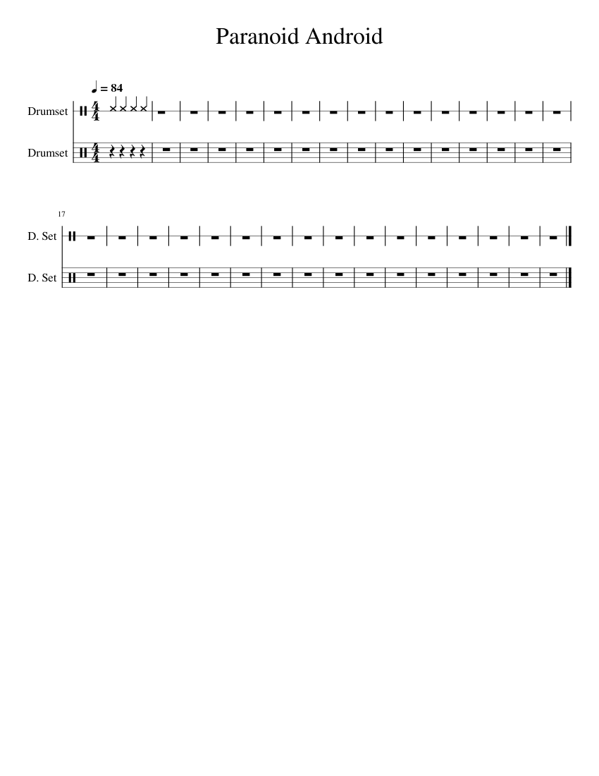 Paranoid Android - piano tutorial