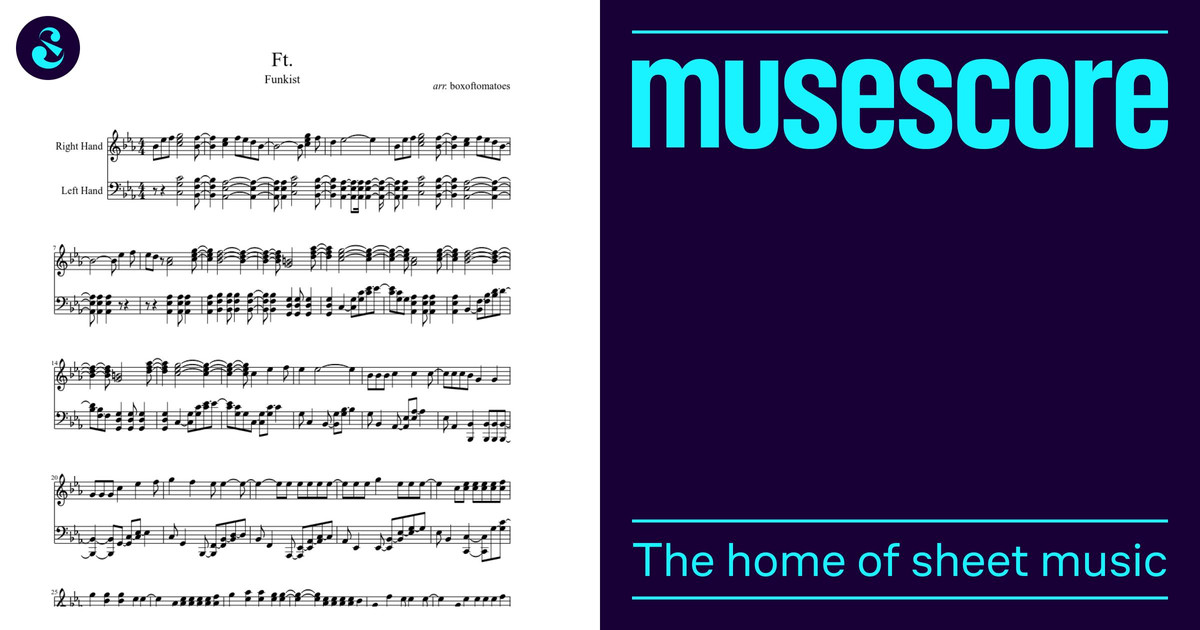 Ft. Funkist Sheet music for Piano (Piano Duo) | Musescore.com