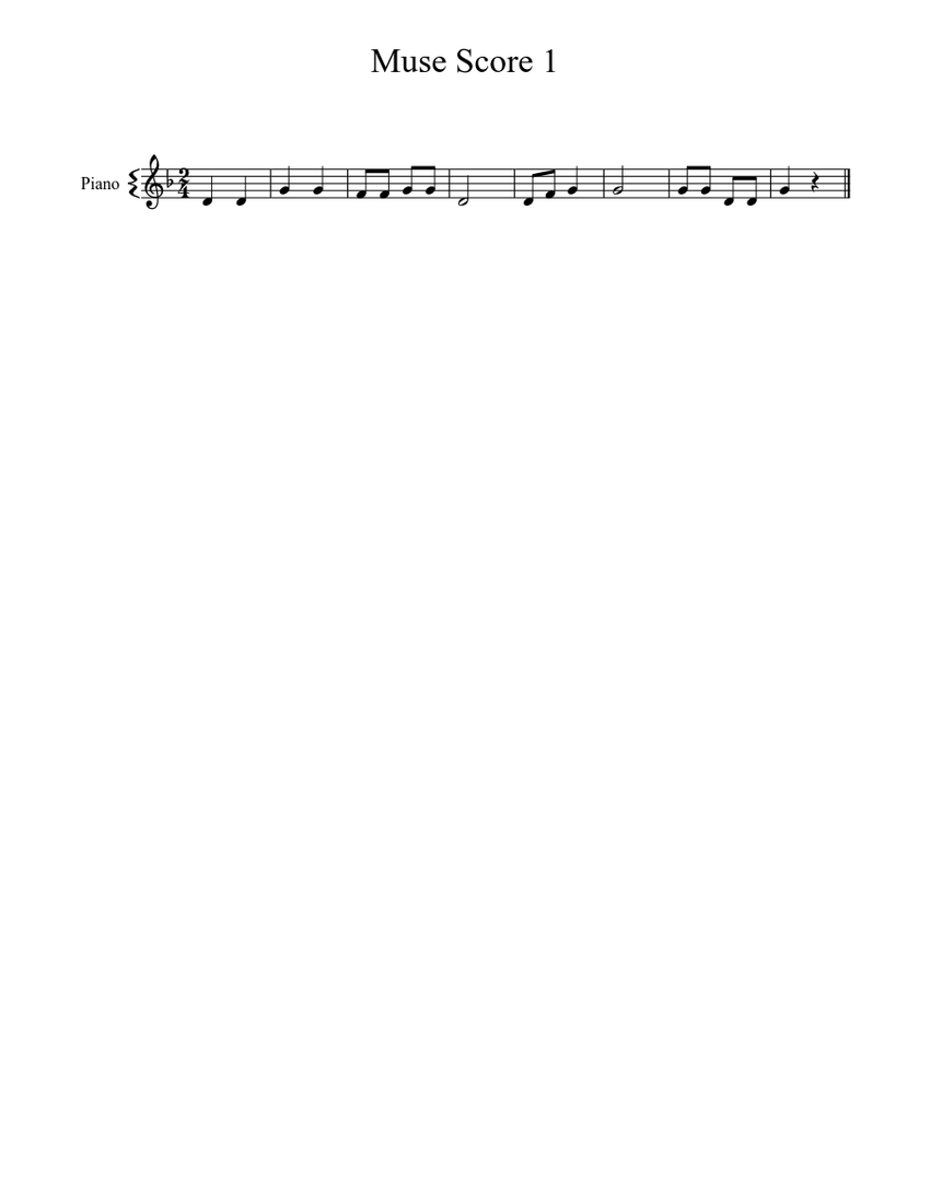 Muse Score Assignment Part1 Sheet music for Piano (Solo) | Download and ...