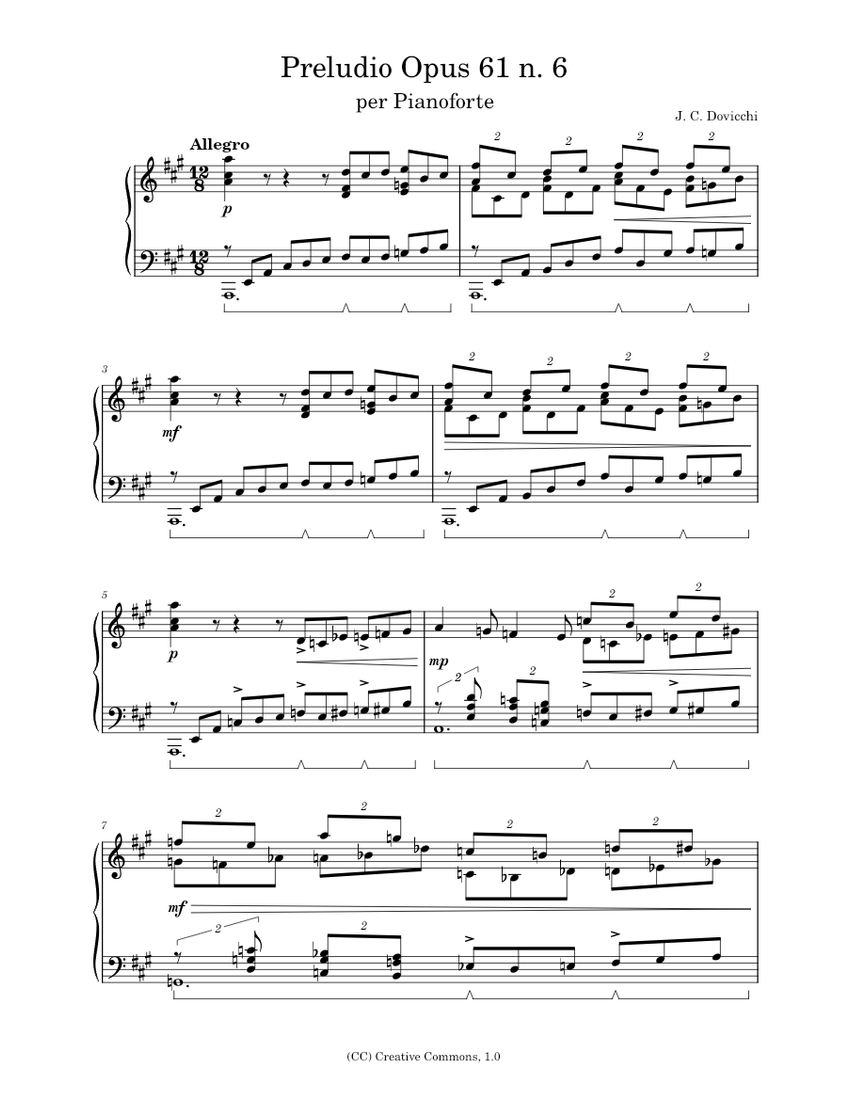 Preludio Op. 61 n. 6 Sheet music for Piano (Solo) | Musescore.com