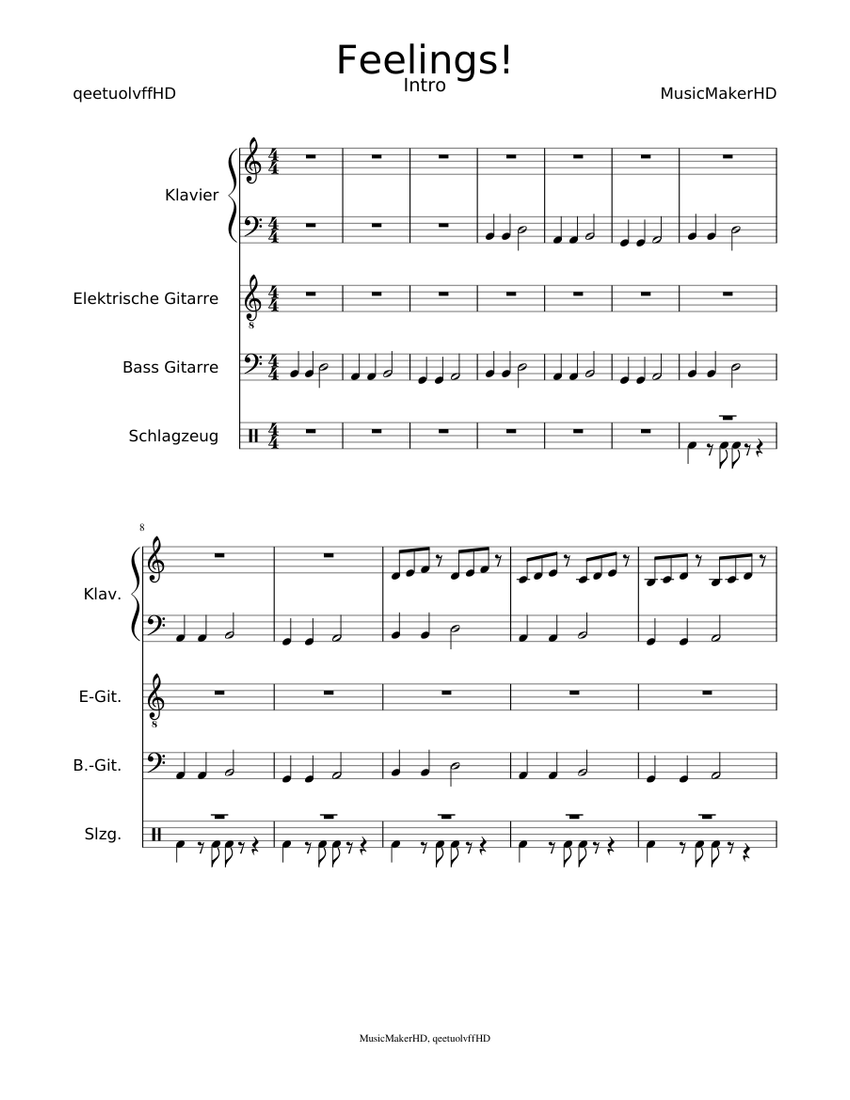 Feelings! - piano tutorial