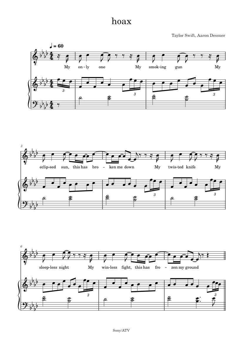 hoax-taylor-swift-sheet-music-for-piano-vocals-piano-voice