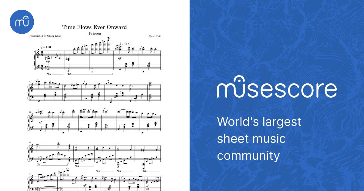 Time Flows Ever Onward - Frieren Beyond Journey's End Sheet music for ...