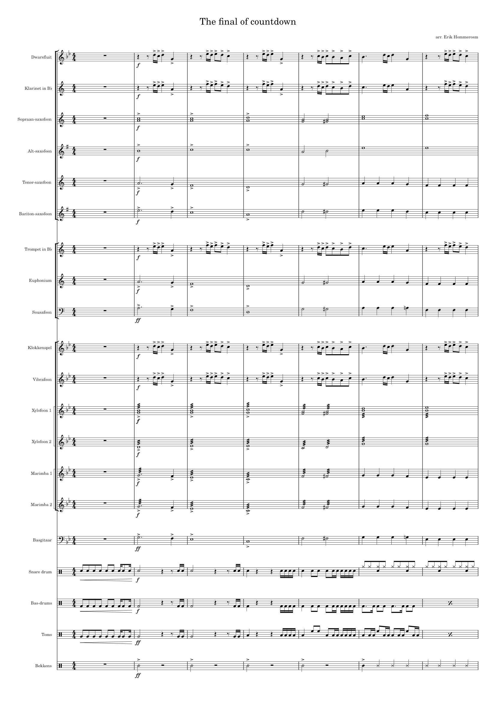 The Final Countdown – Europe The final of countdown for harmony en mpc ...