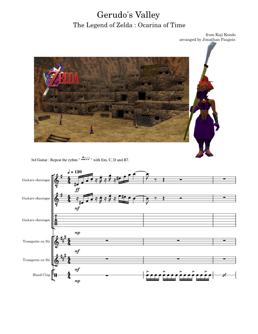 Gerudo Valley | The Legend of Zelda: Ocarina of Time Sheet music for ...