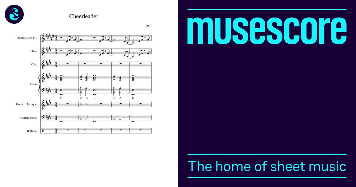 Cheerleader – Omi Cheerleader Sheet music for Piano, Vocals, Flute ...