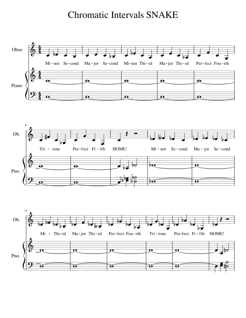 Chromatic_Intervals_SNAKE - piano tutorial