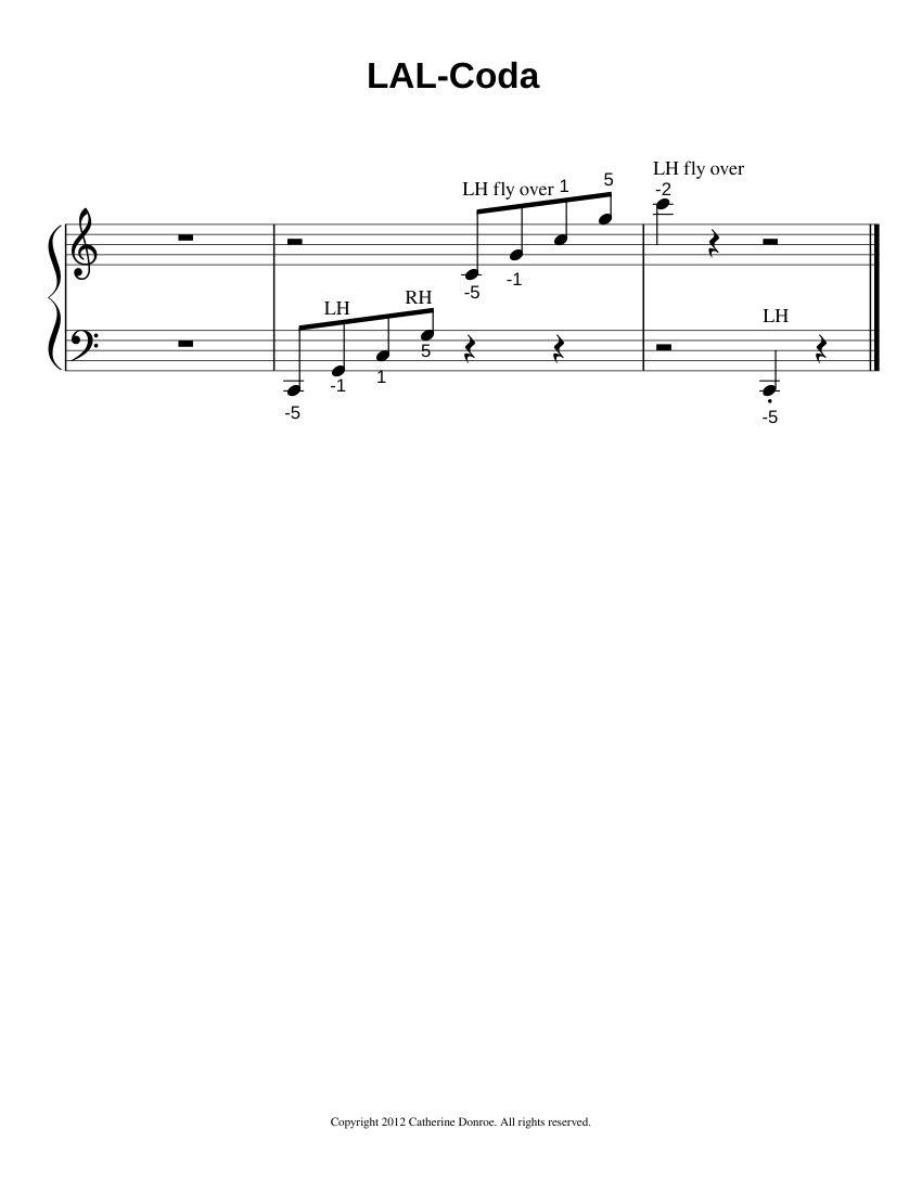 LAL-Coda Sheet music for Piano (Solo) Easy | Musescore.com