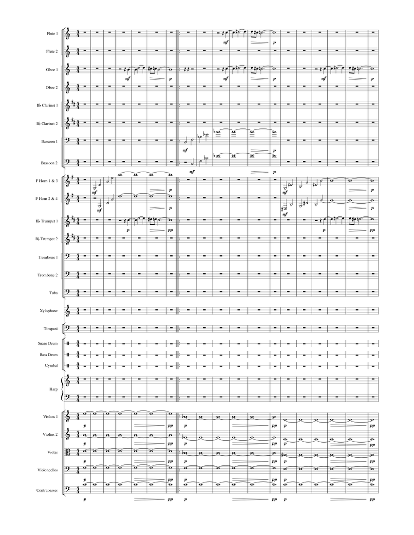 Ominous Theme Sheet music for Trombone, Tuba, Flute, Oboe & more ...