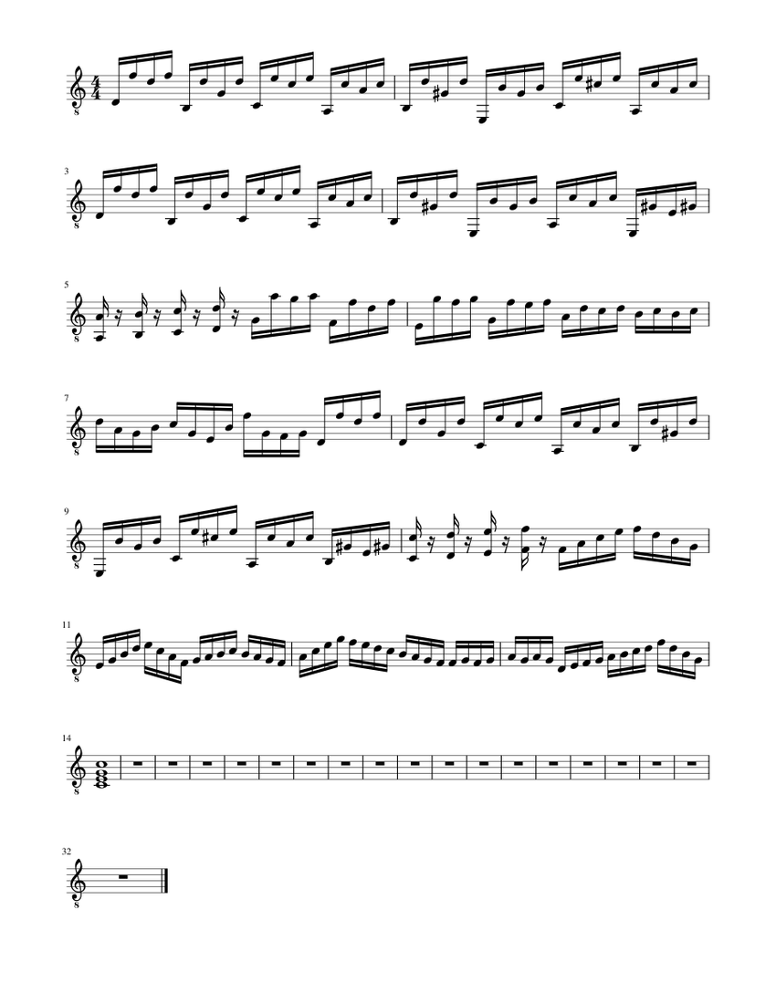 padada #1 Sheet music for Guitar (Solo) | Musescore.com