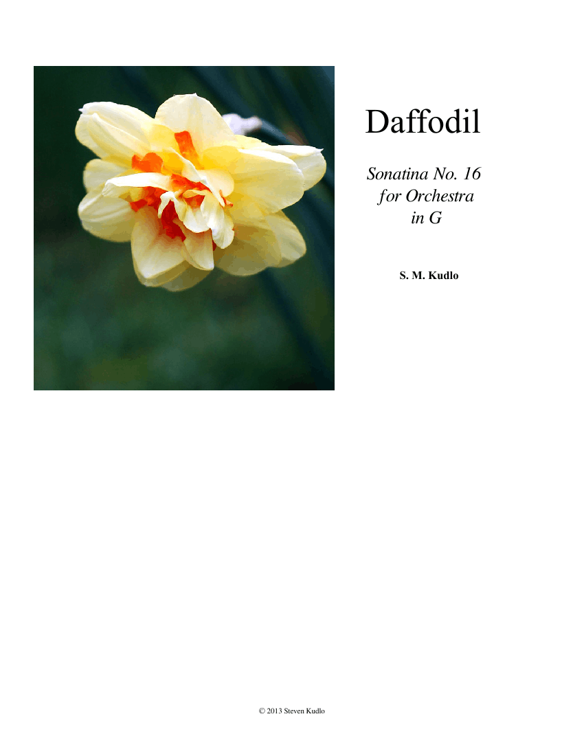 Daffodil Sheet music for Violin, Trombone, Flute, Tuba, Oboe (Mixed ...
