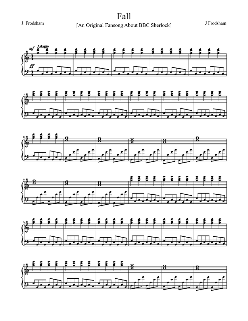 Fall [Instrumental] Sheet music for Piano (Solo) | Musescore.com
