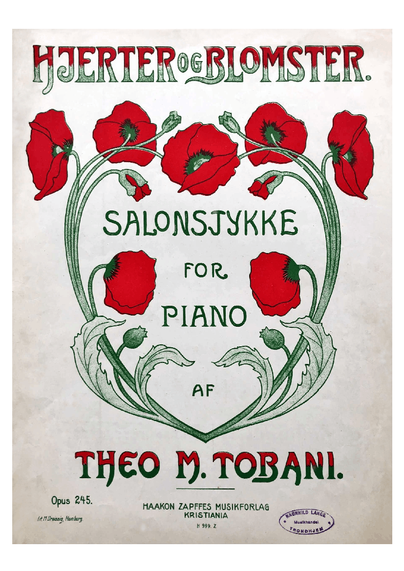 Hjerter og blomster Sheet Music for Piano (Solo) | MuseScore.com