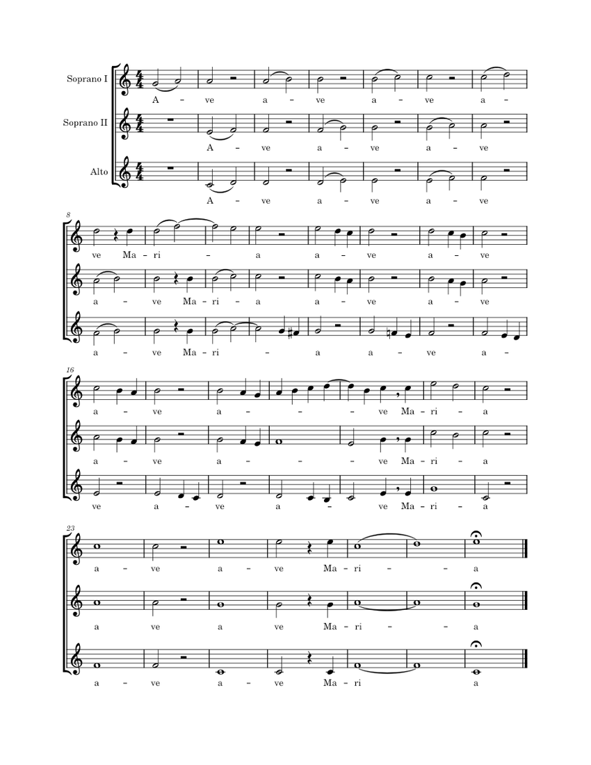 No102 - F.WÜLLNER Sheet music for Soprano, Alto, Mezzo soprano (Choral ...