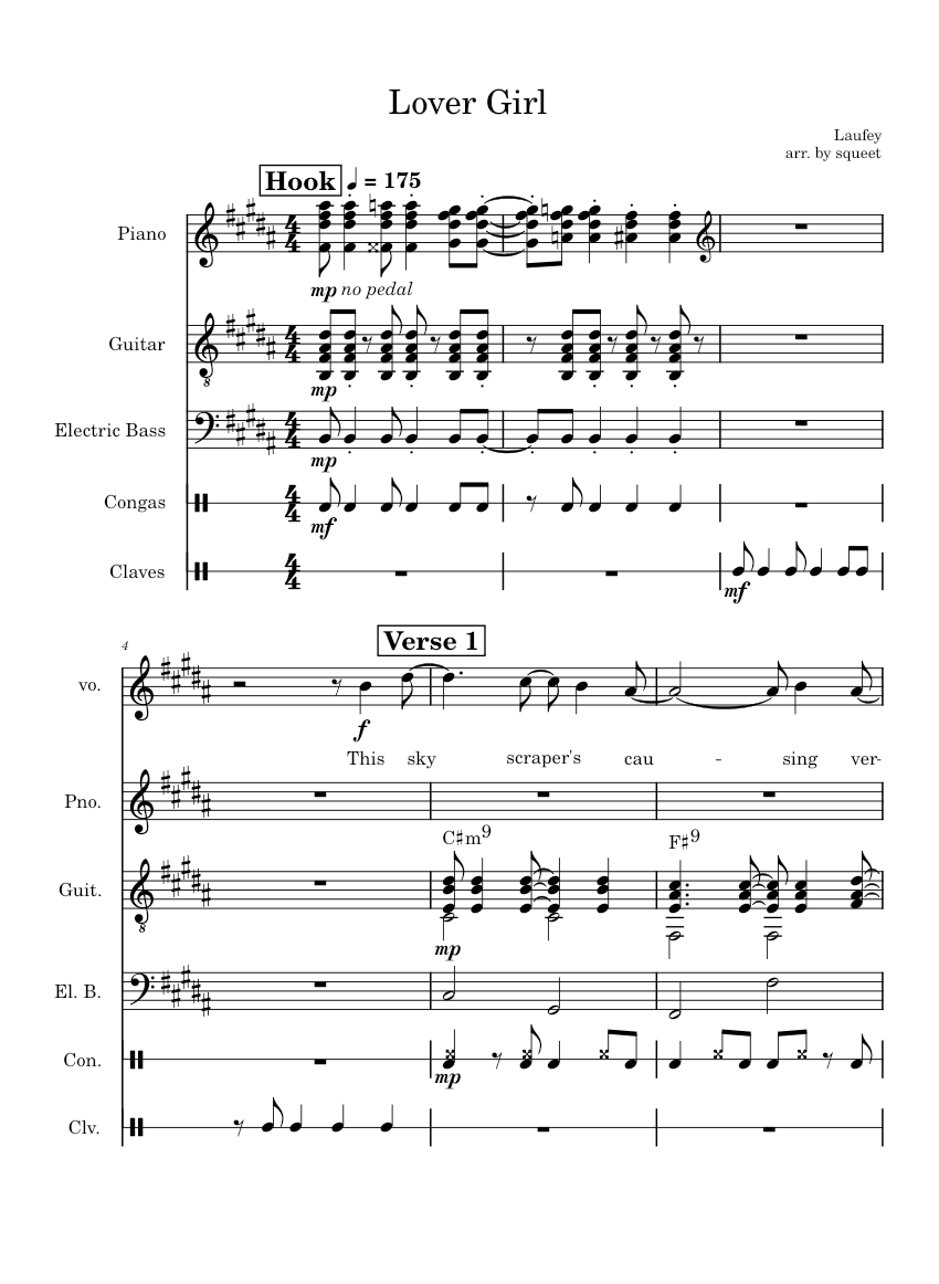 Lover Girl - Laufey [full transcription] Sheet Music with Chords for ...