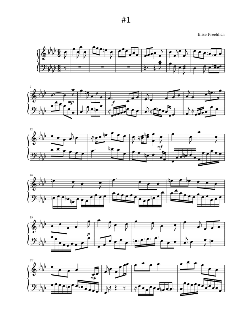 #1 Sheet music for Piano (Solo) Easy | Musescore.com
