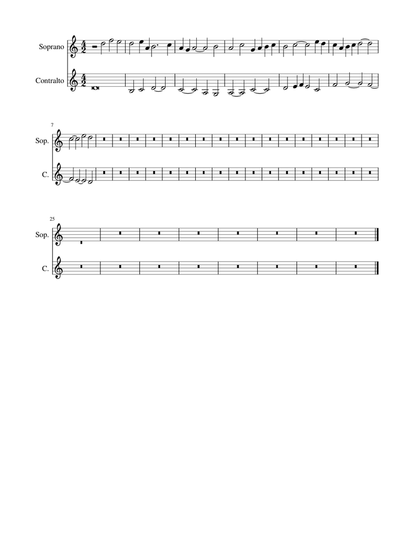 07 06 2018 second music Sheet music for Soprano, Alto (Choral ...