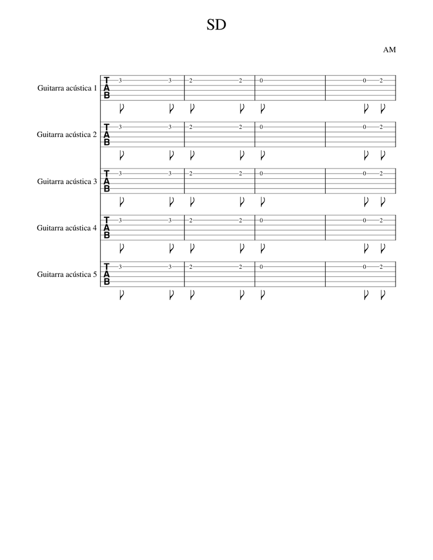 SD Sheet music for Guitar (Solo) | Musescore.com