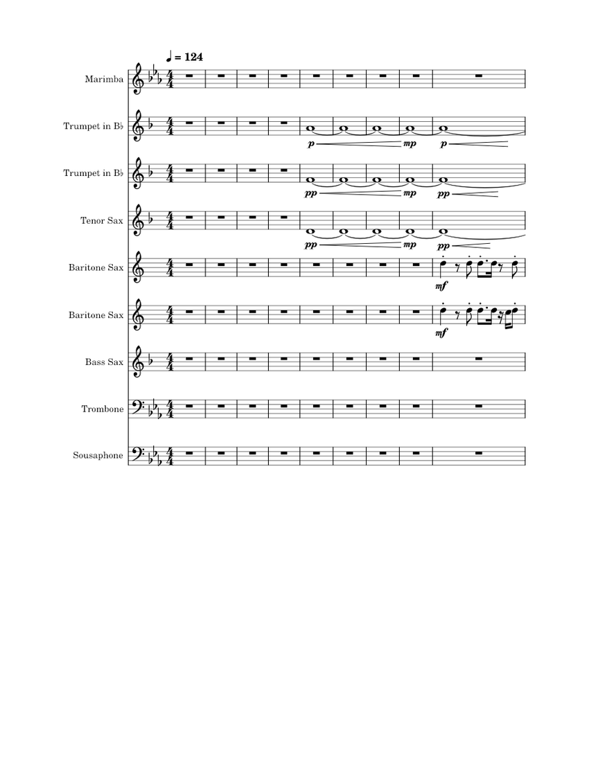 Underground – MEUTE Sheet music for Trombone, Saxophone tenor, Saxophone baritone, Trumpet in b ...