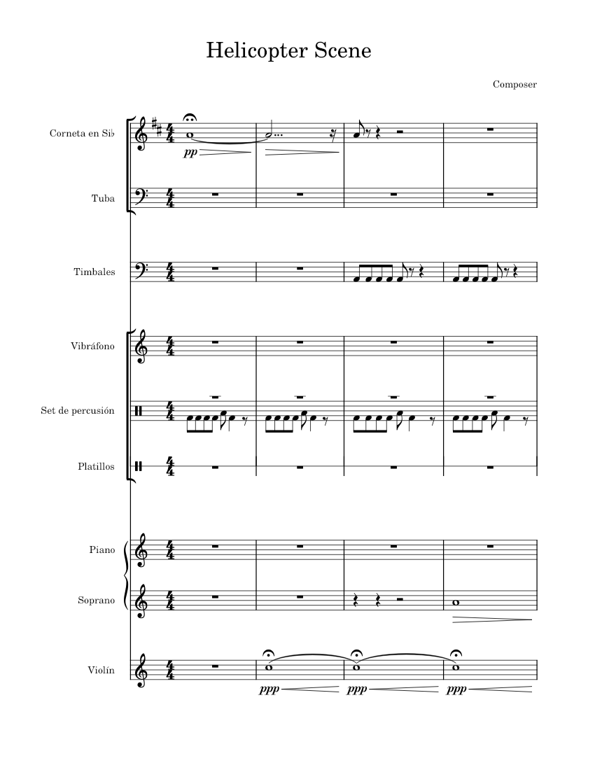 Styx helix – MYTH & ROID Helicopter Scene Sheet music for Piano ...