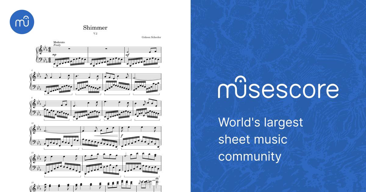 Shimmer Sheet music for Piano (Solo) | Musescore.com