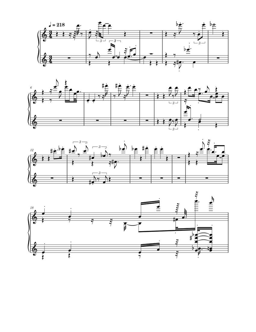chug jug with you but the piano talk Sheet music for Piano (Solo ...