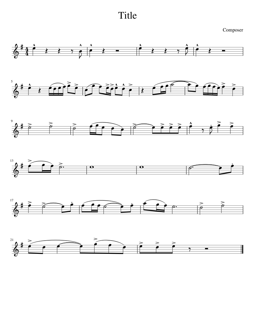 Final Countdown Alto Sheet music for Saxophone alto (Solo) | Musescore.com