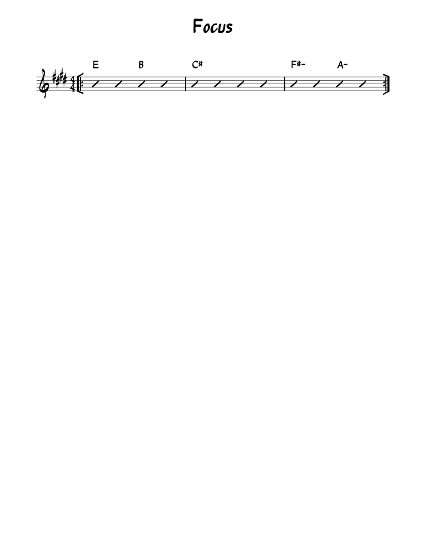 Focus Sheet music for Piano (Solo) | Musescore.com