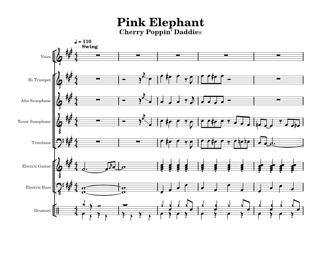 Pink Elephant Sheet music for Trombone, Vocals, Saxophone alto ...