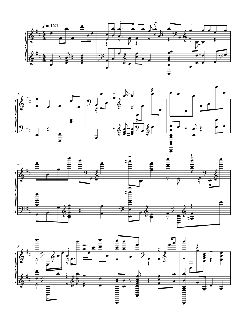 Ardolf - Fallen Demon – Ardolf (Slower and short) Sheet Music for Piano ...